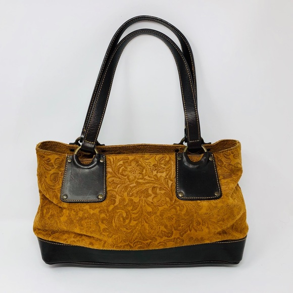 Capaccioli | Bags | Tan Suede Brown Leather Purse Made In Italy | Poshmark